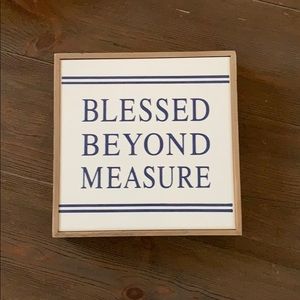 Accents | Blessed Beyond Measure Tile Plaque | Poshmark